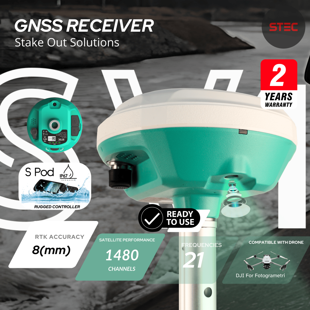 GPS Geodetik RTK STEC SV1 Smart Viewer GNSS Receiver